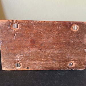 Antique Small Wooden Donation Box With Brass Slot Church Collection Box ...