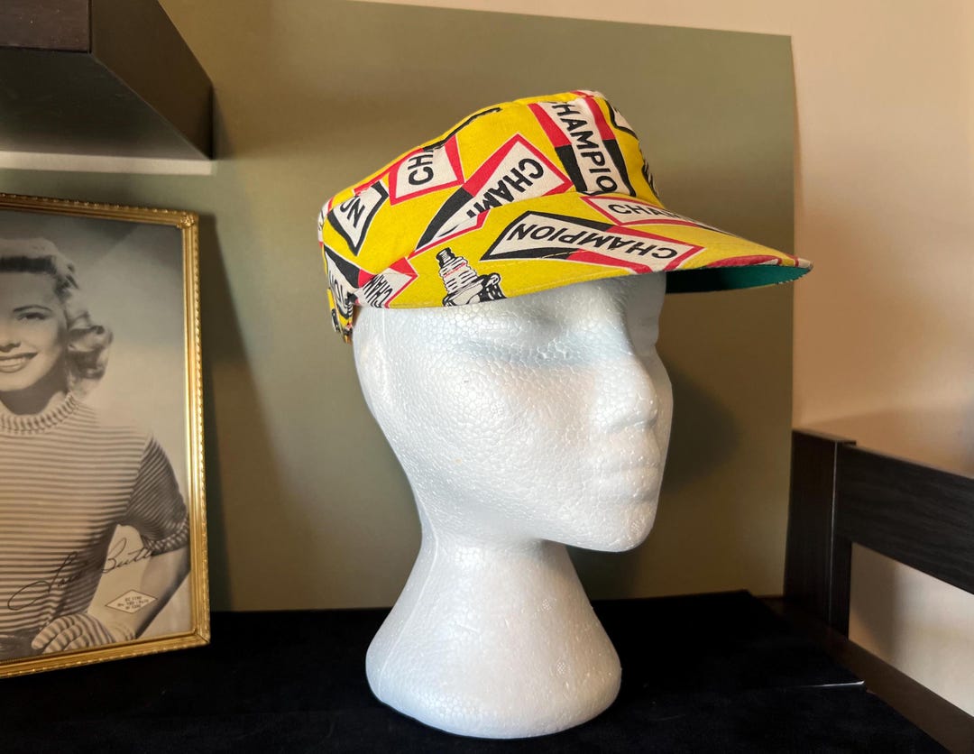 Vintage Champion Spark Plugs Visor Hat Retro Automotive Car ...