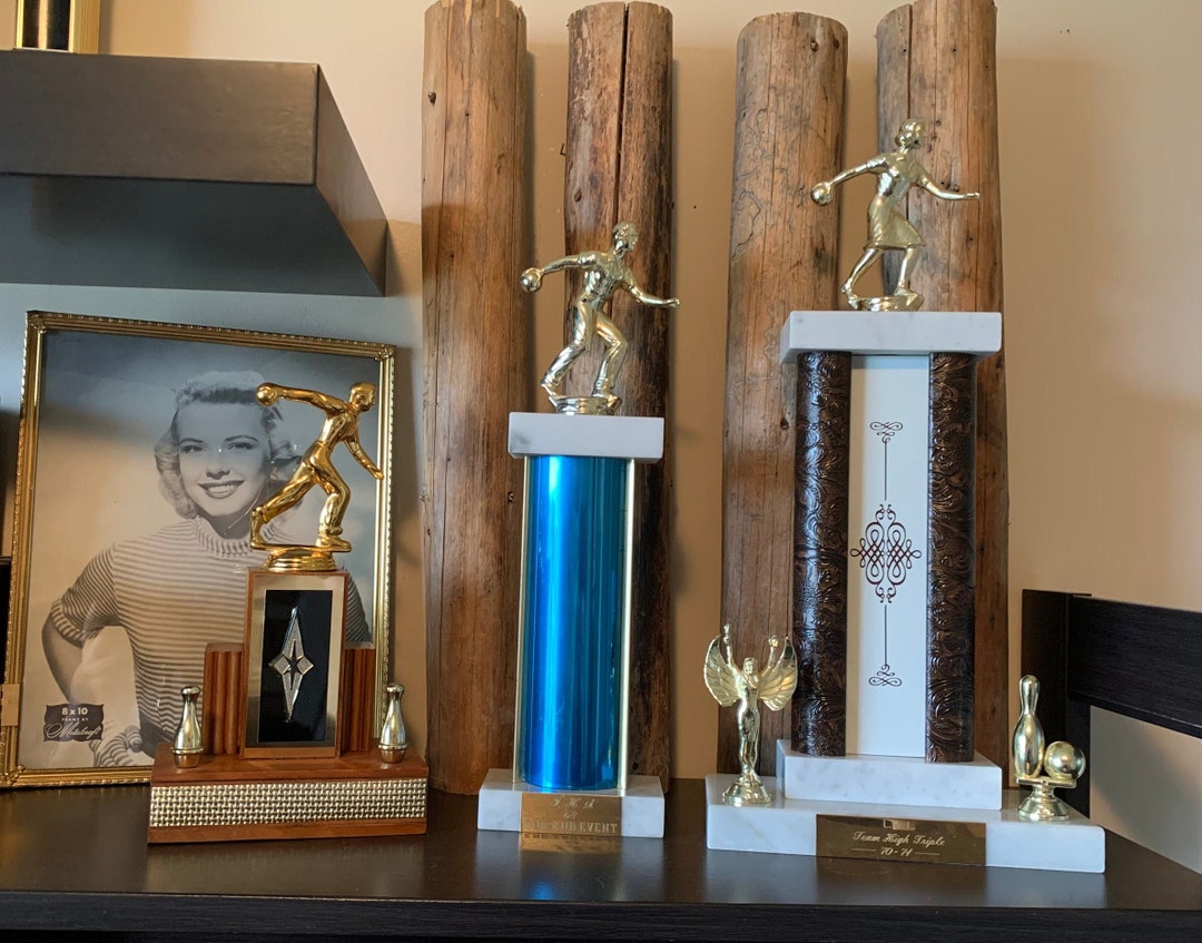 Vintage Bowling Trophy - 1960's 1970's Bowling Collectible - Retro ...