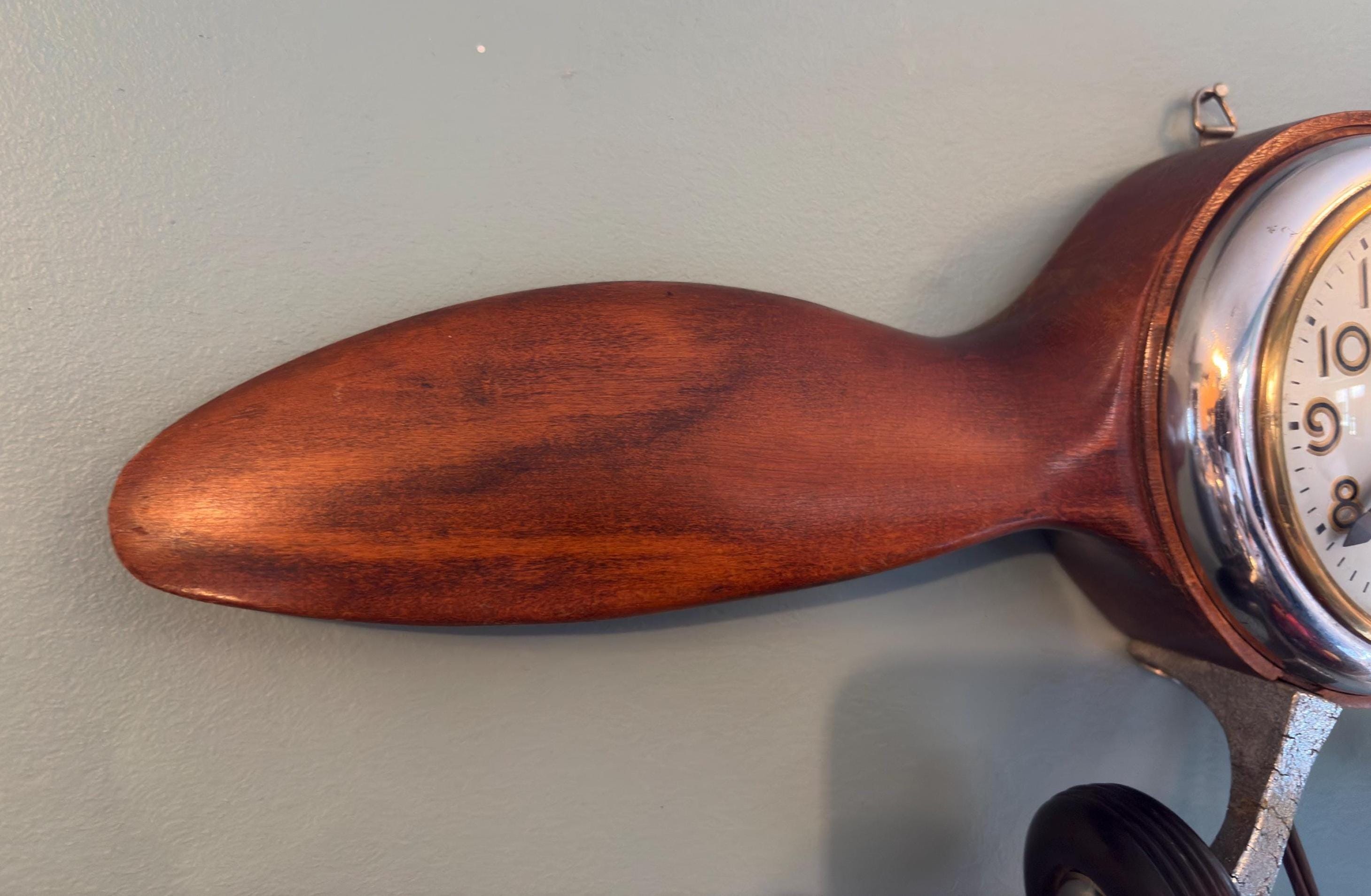 Vintage 1940's Airplane Propeller Clock - Mastercrafters, Sessions Art ...