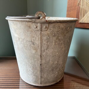 Vintage Railroad Bucket Galvanized Metal Pail CN Rail Collectible - Etsy