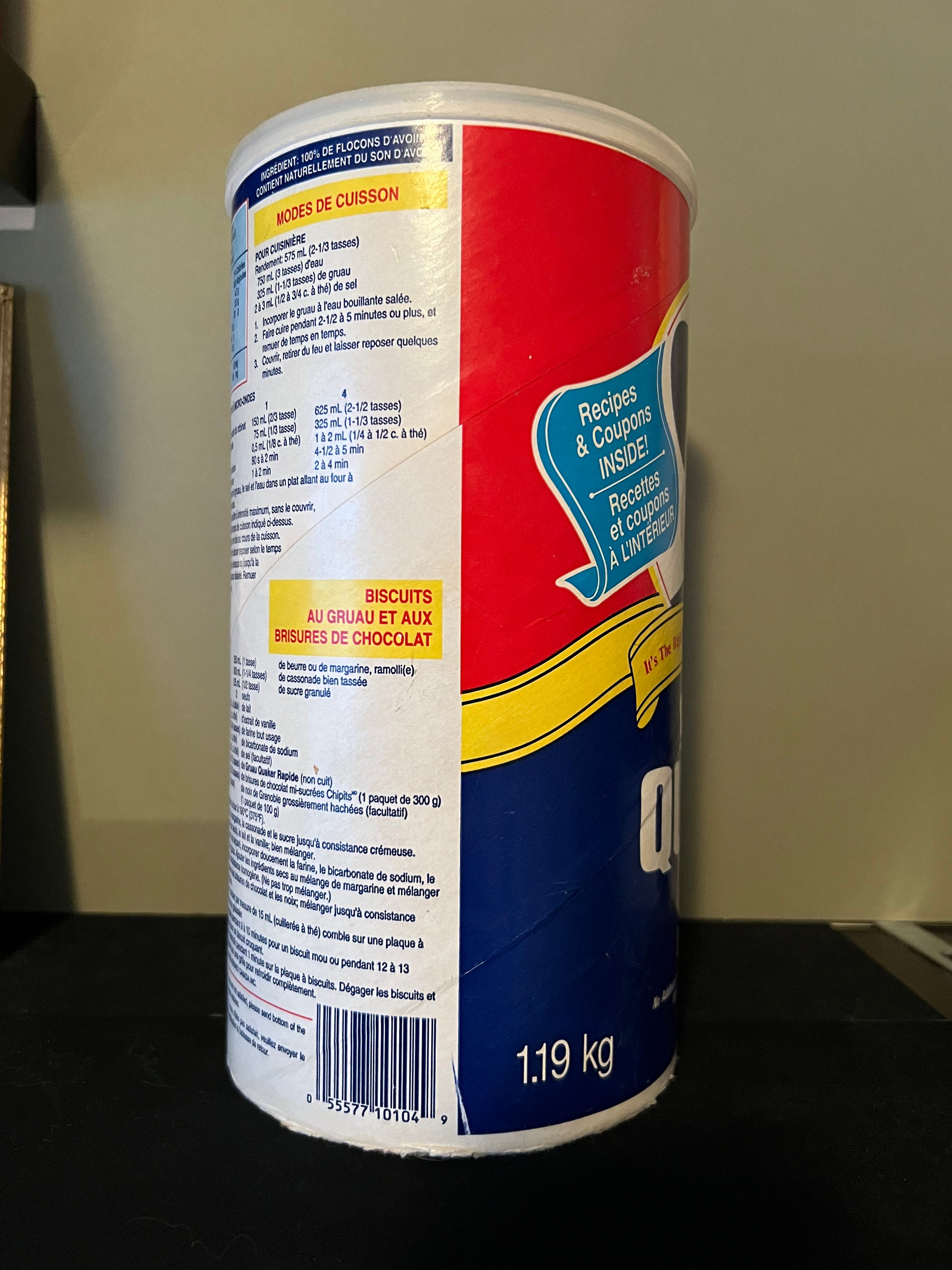 Vintage Quaker Oats Container Can Cardboard - Etsy