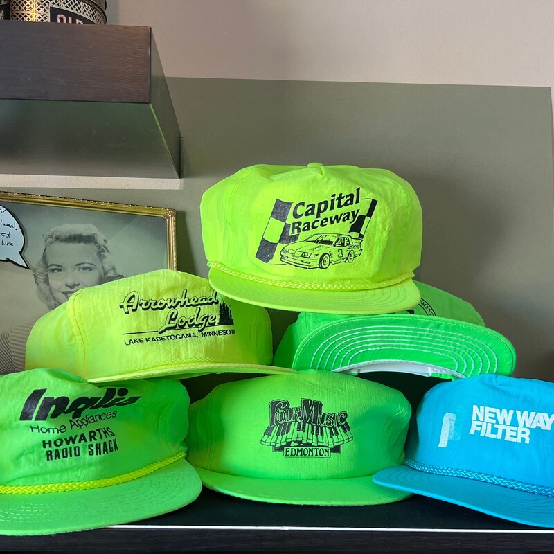 Neon Trucker Hat - Etsy