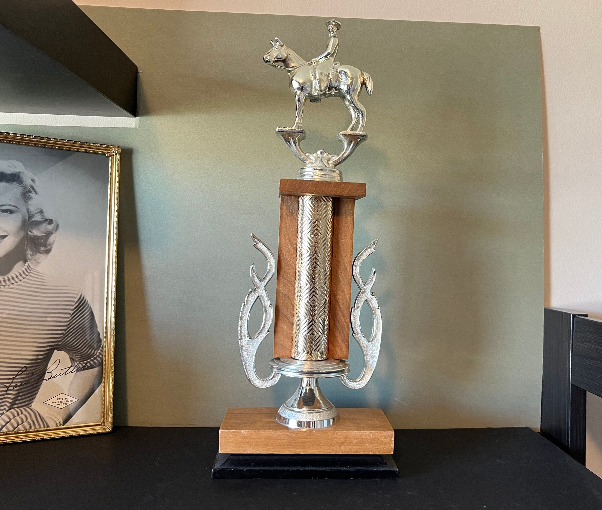 Vintage Western Rodeo Cowboy Trophy Cool Den Man Cave Decor - Etsy