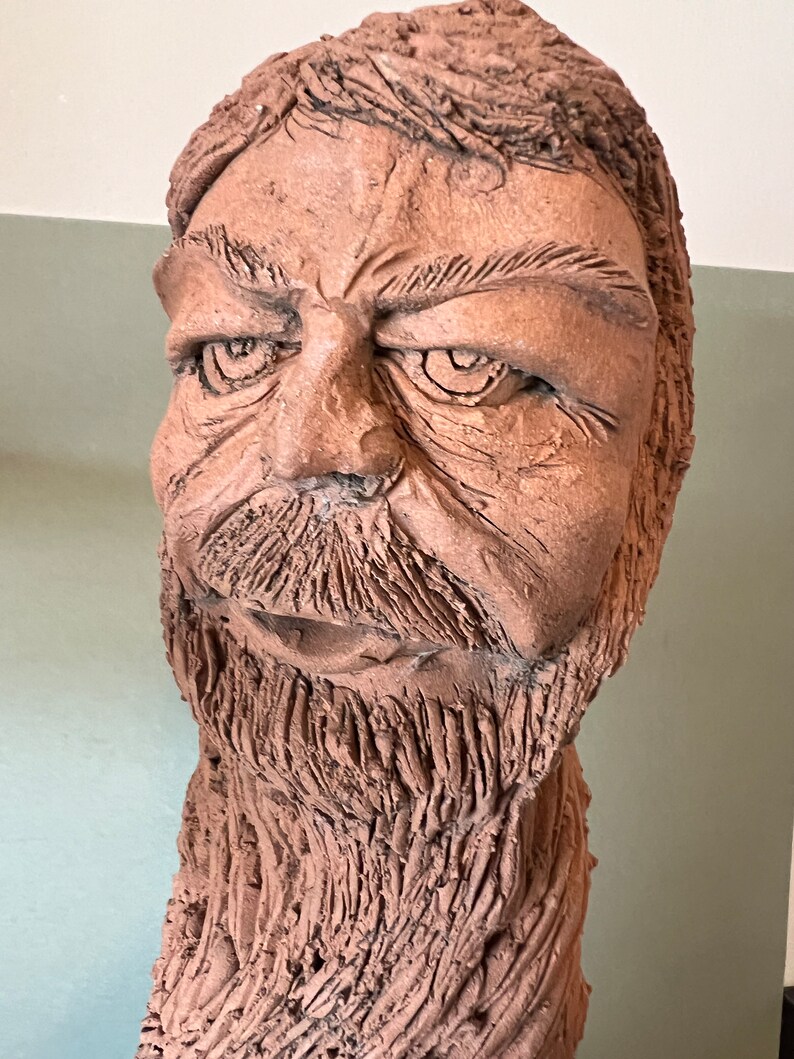 Clay Sculpture Tower of Man Clay Figure Sculpture Dune Worm Man - Etsy