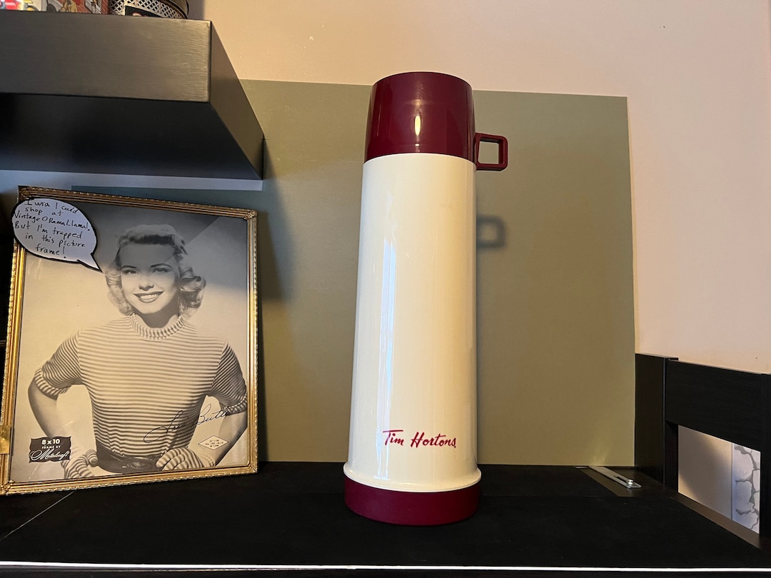 Vintage Tim Hortons Thermos Vacuum Flask - Etsy
