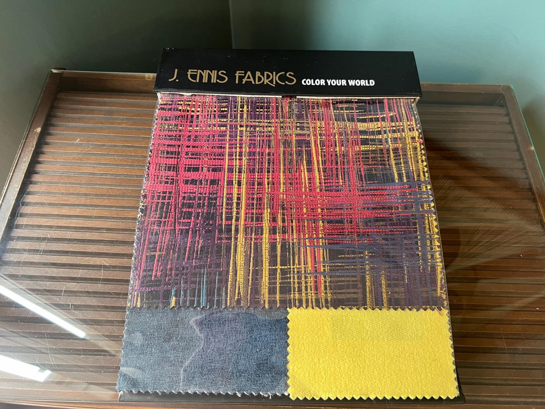 Fabric Sample Swatch Book - Bright Contemporary J Ennis Fabrics Color ...