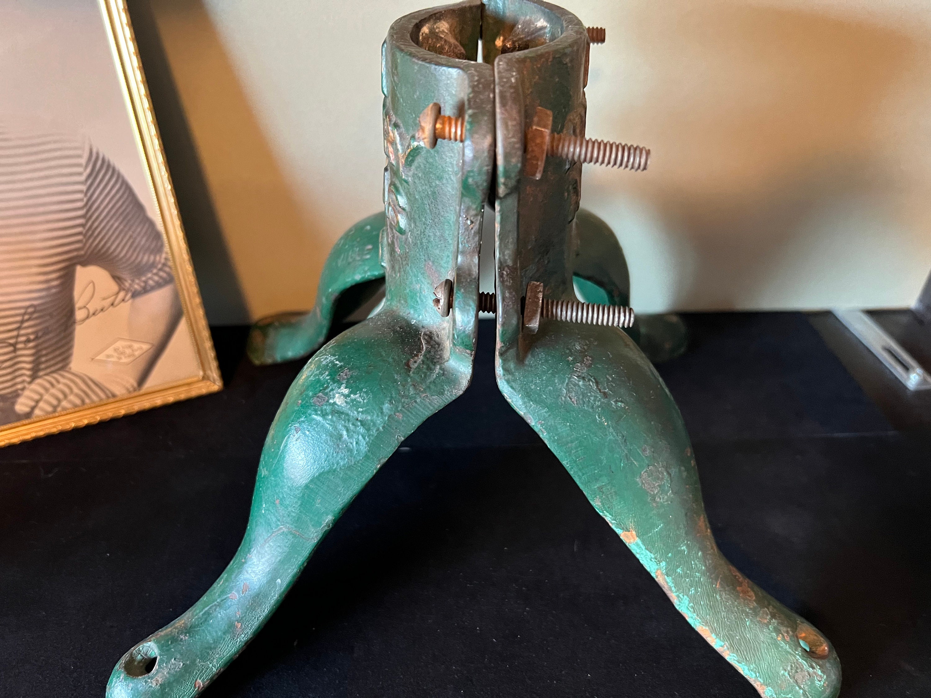 Antique Cast Iron Christmas Tree Stand 1931 Smart Brockville - Etsy