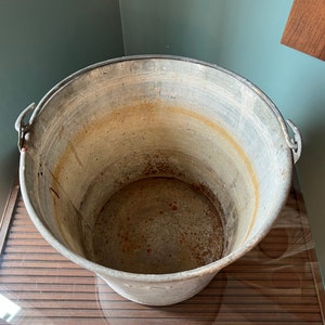 Vintage Railroad Bucket Galvanized Metal Pail CN Rail Collectible - Etsy