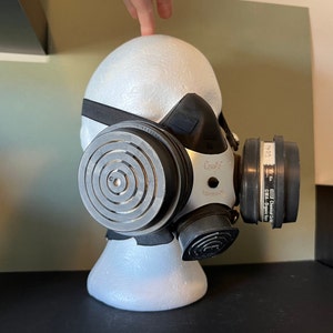 Vintage Face Mask Gas Mask Respirator - Comfo Half Mask Dual Cartridge ...