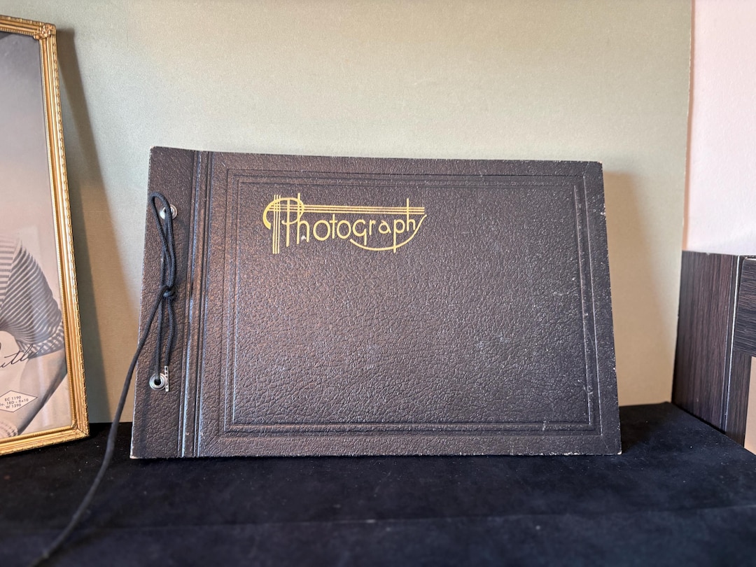 Vintage Black Paper Photo Album UNUSED - Antique Photographs - Etsy