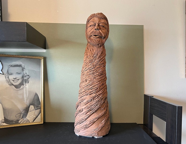 Clay Sculpture Tower of Man Clay Figure Sculpture Dune Worm Man - Etsy