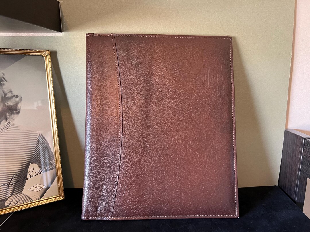Vintage Tilley Leather Document Folder - Brown Leather File Folder - Etsy