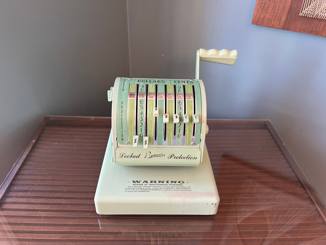 Paymaster X-550 Check Printing Press Machine - Avocado Green - Good ...