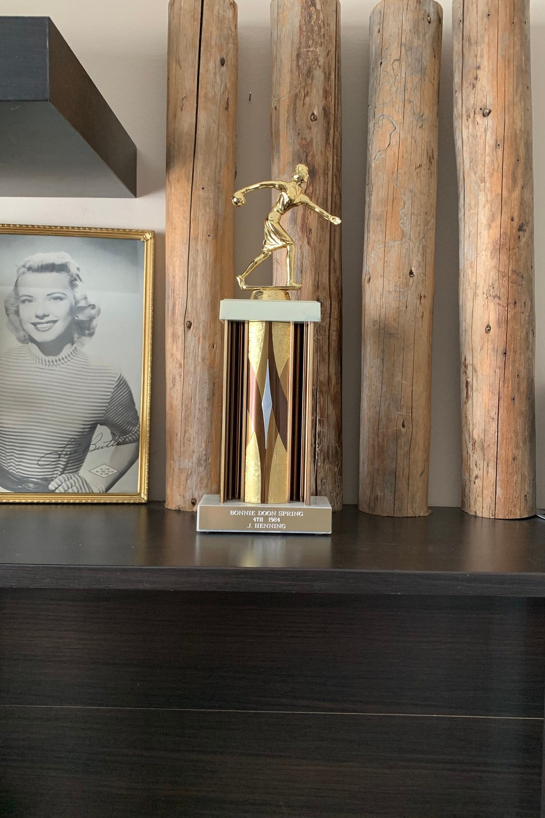 Vintage Bowling Trophy - Retro Sports Game Room Man Cave Decor - Etsy