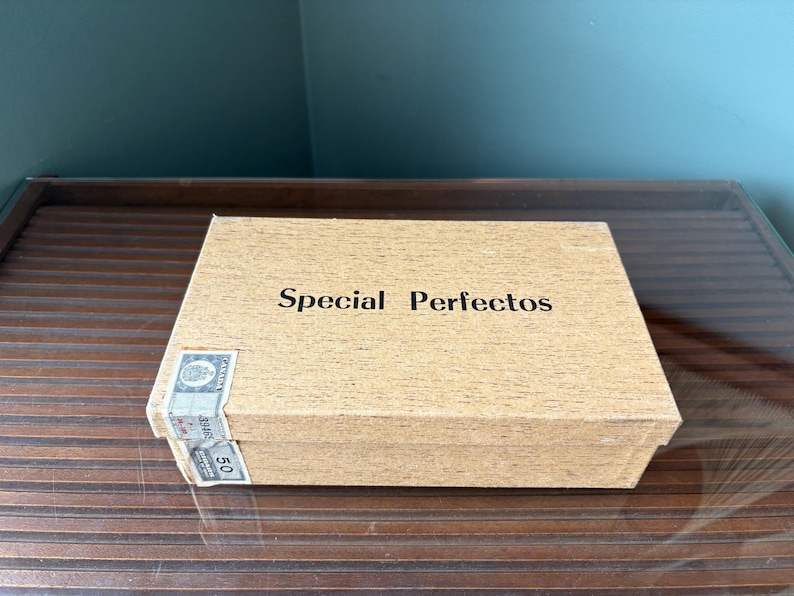 Vintage Cigar Box - Special Perfectos Cigar Box 1960's - Tobacco ...