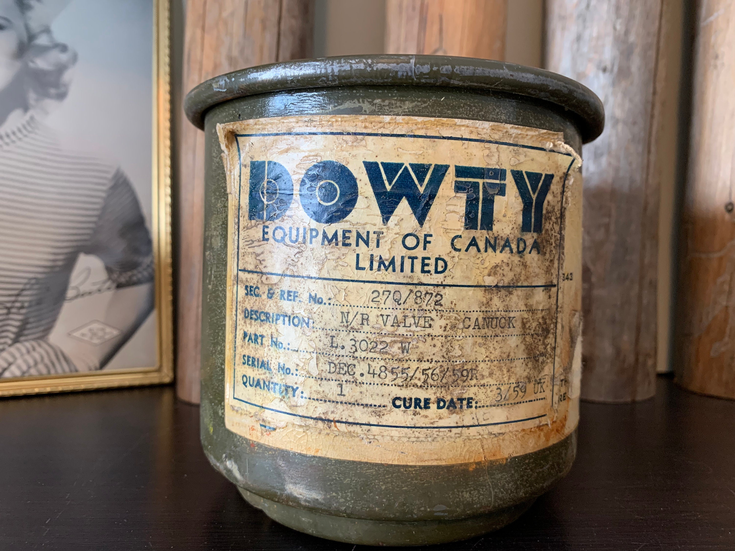Vintage Military Shipping Containers / Canisters Instrument Tins ...