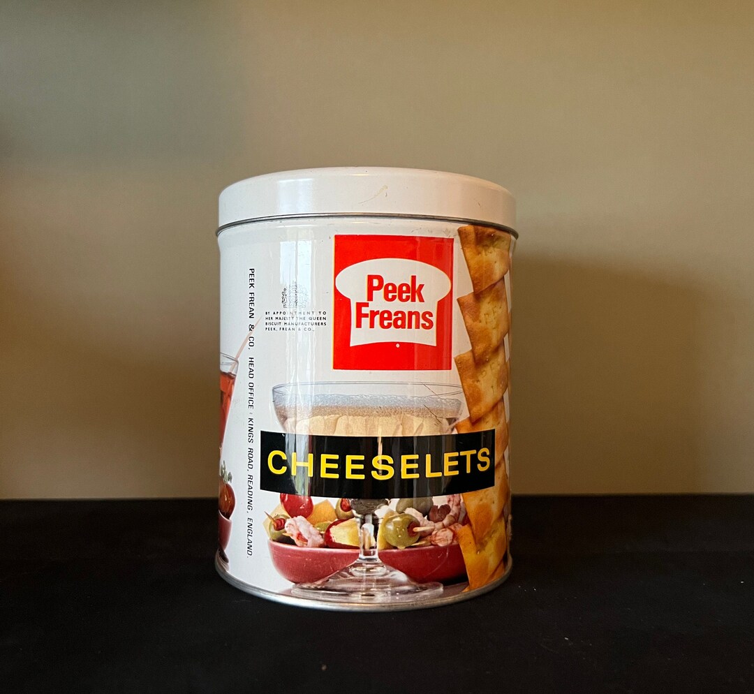 Vintage Peek Frean's Cheeselets Biscuit Tin - Etsy