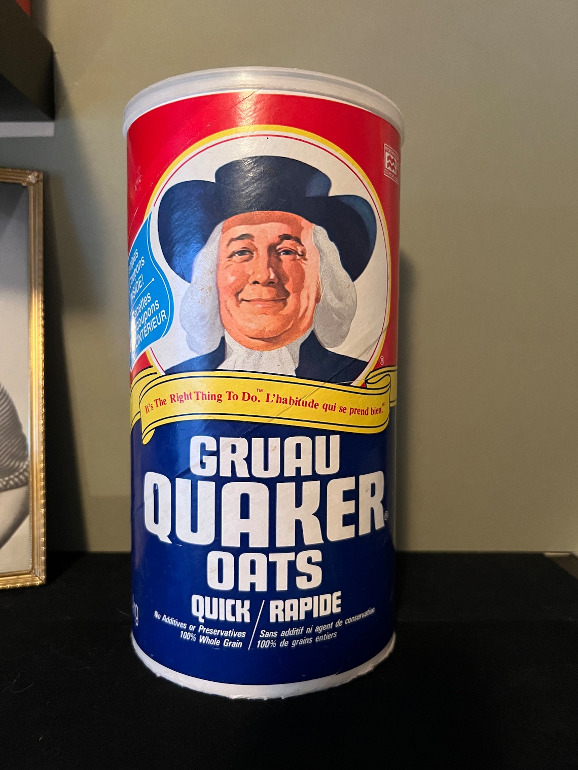 Vintage Quaker Oats Container Can Cardboard - Etsy