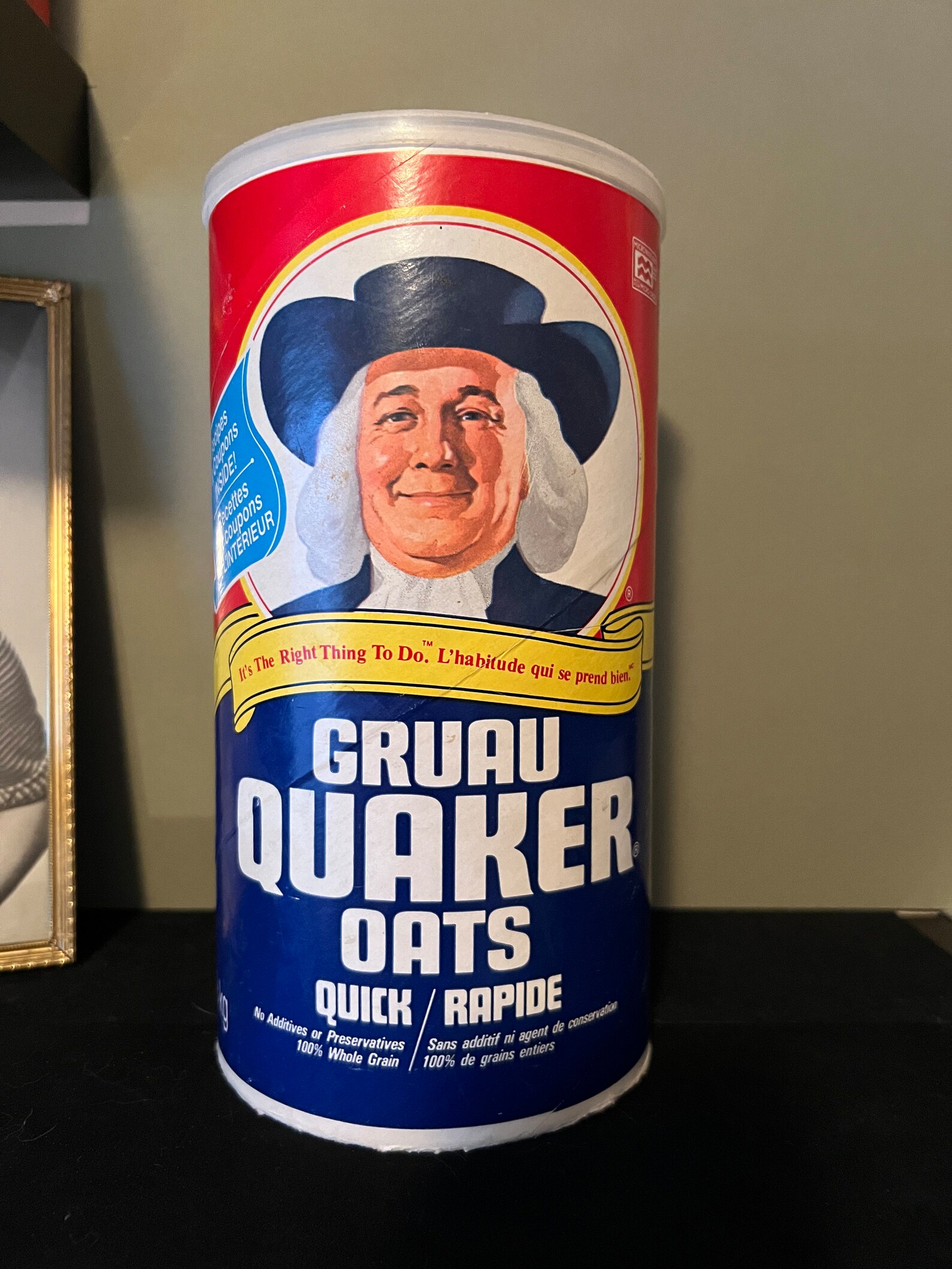 Vintage Quaker Oats Container Can Cardboard - Etsy