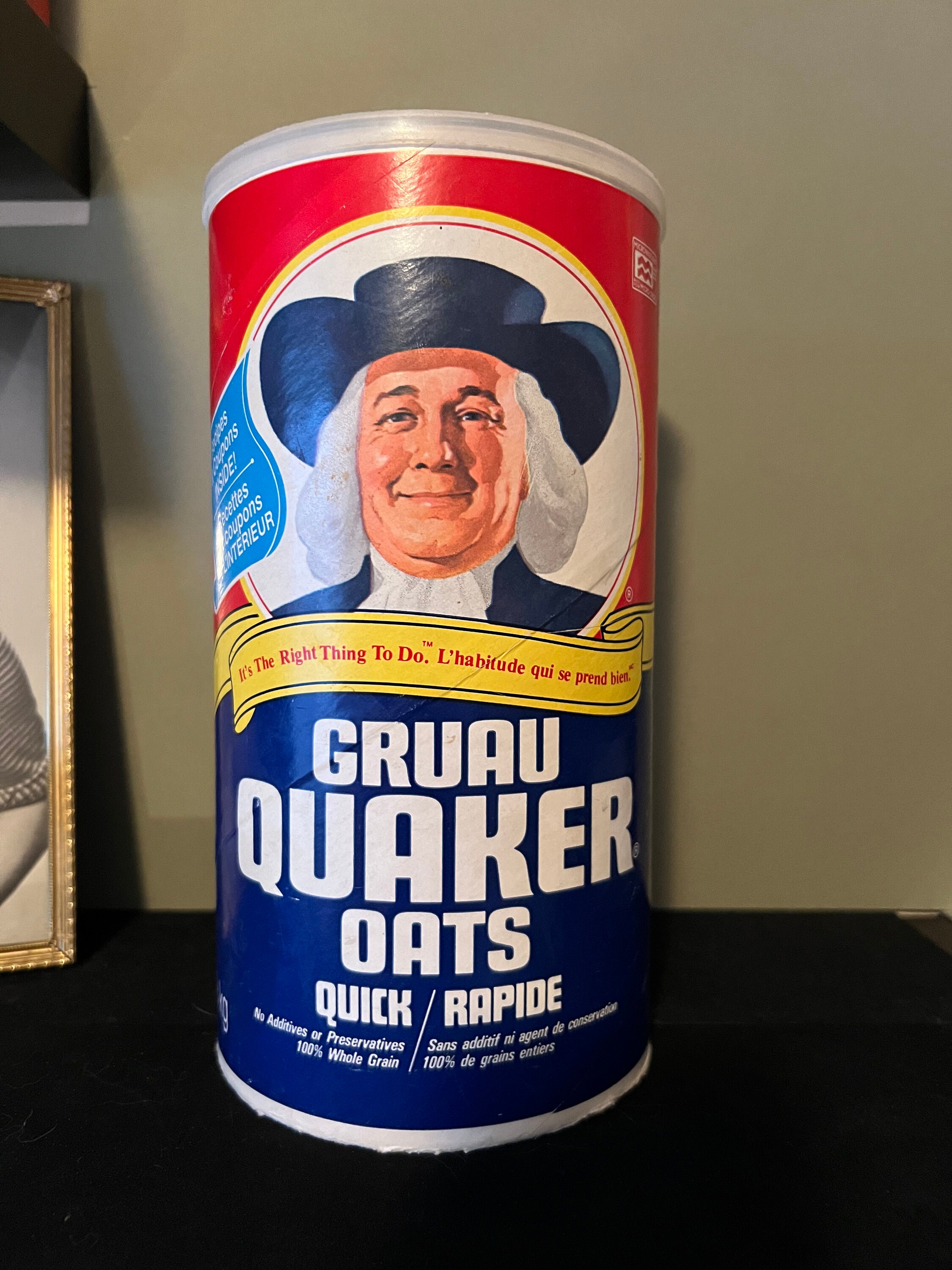 Vintage Quaker Oats Container Can Cardboard - Etsy