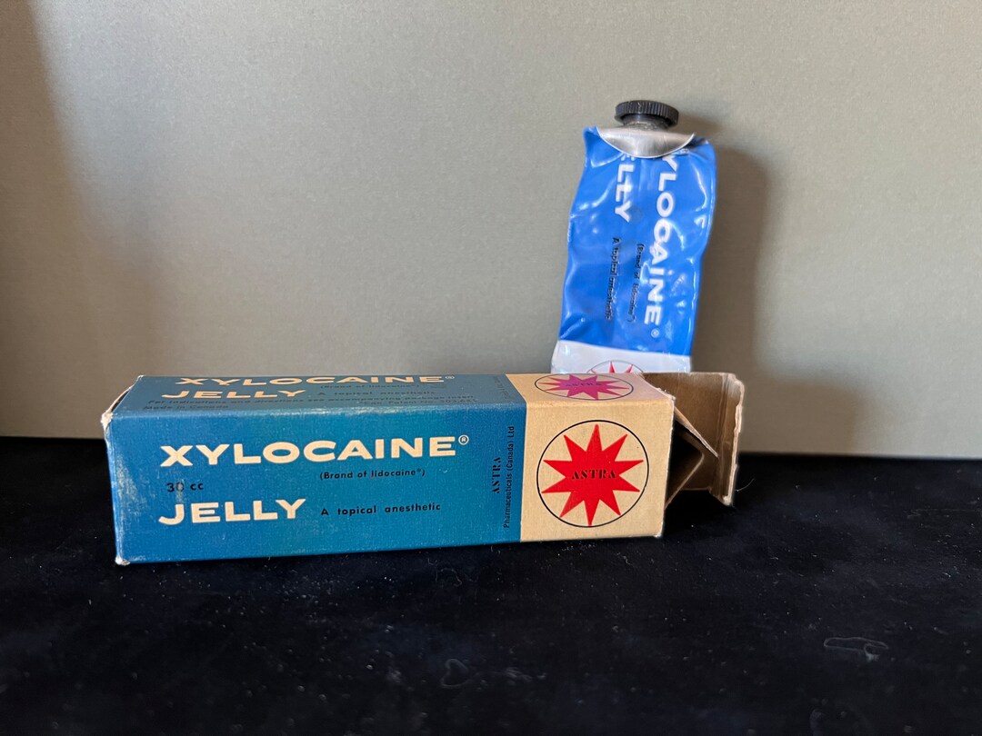 Vintage Xylocaine Jelly Box With Tube Astra Zeneca Pharmaceutical ...