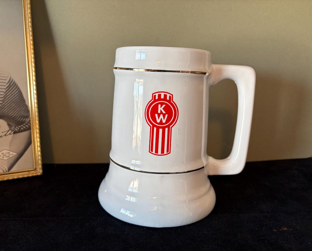 Vintage Kenworth Trucks Ceramic Tankard Beer Mug Stein - Old Style ...