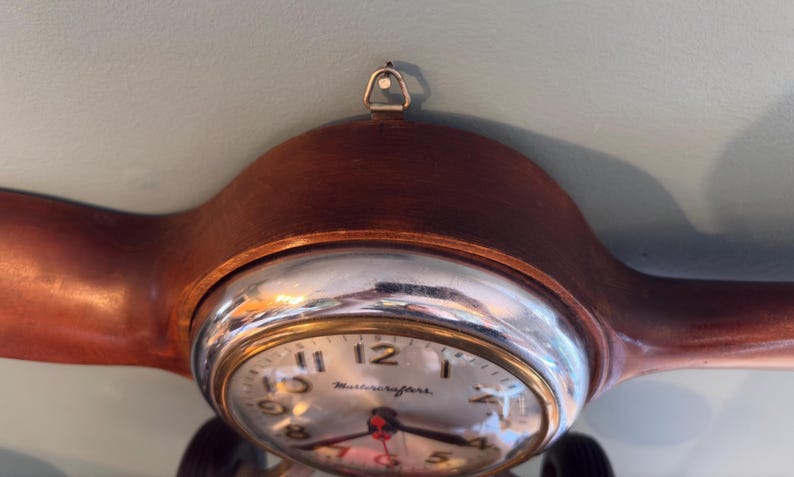 Vintage 1940's Airplane Propeller Clock - Mastercrafters, Sessions Art ...