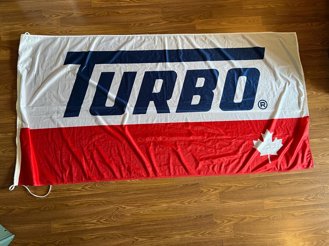 Vintage Turbo Gas Station Flag - Etsy