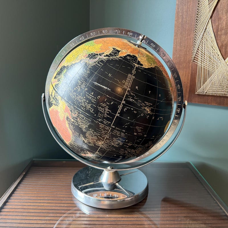 Vintage World Globe - Etsy