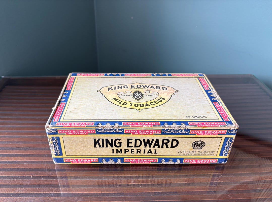 Vintage King Edward the Seventh Cigar Box - Early Swisher Sweets ...