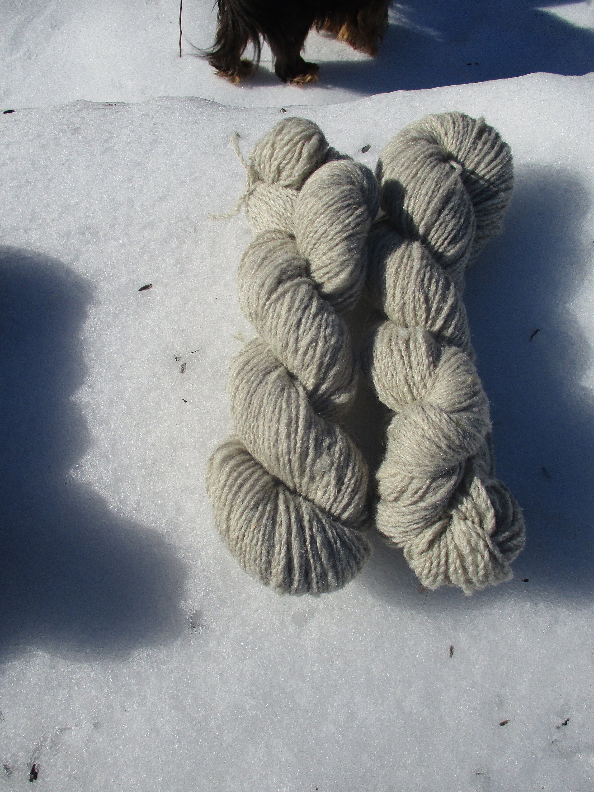 Jacob Sheep Wool Yarn - 200yds - Natural White - SE2SE - Etsy
