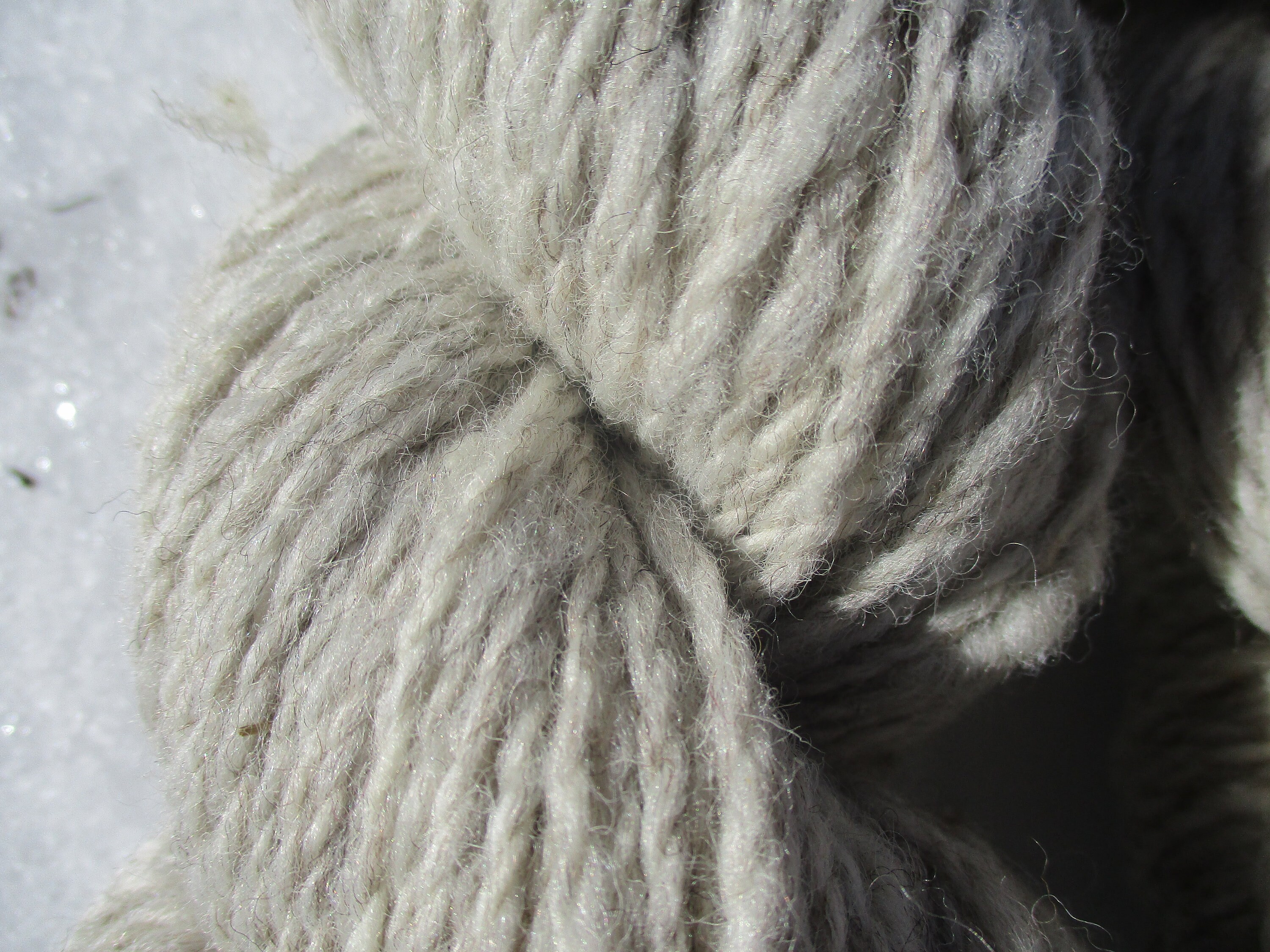 Jacob Sheep Wool Yarn - 200yds - Natural White - SE2SE - Etsy