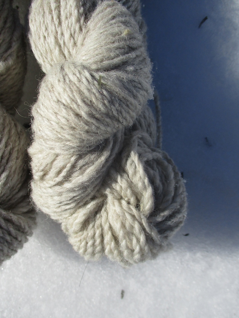 Jacob Sheep Wool Yarn - 200yds - Natural White - SE2SE - Etsy