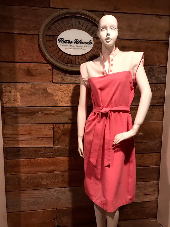 PRETTY in PINK 80's XL Maxi Dress/Smocked Dresses/Han… - Gem