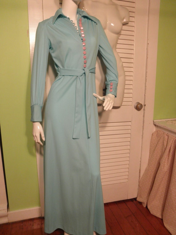 Vintage polyester shirt dress - Gem