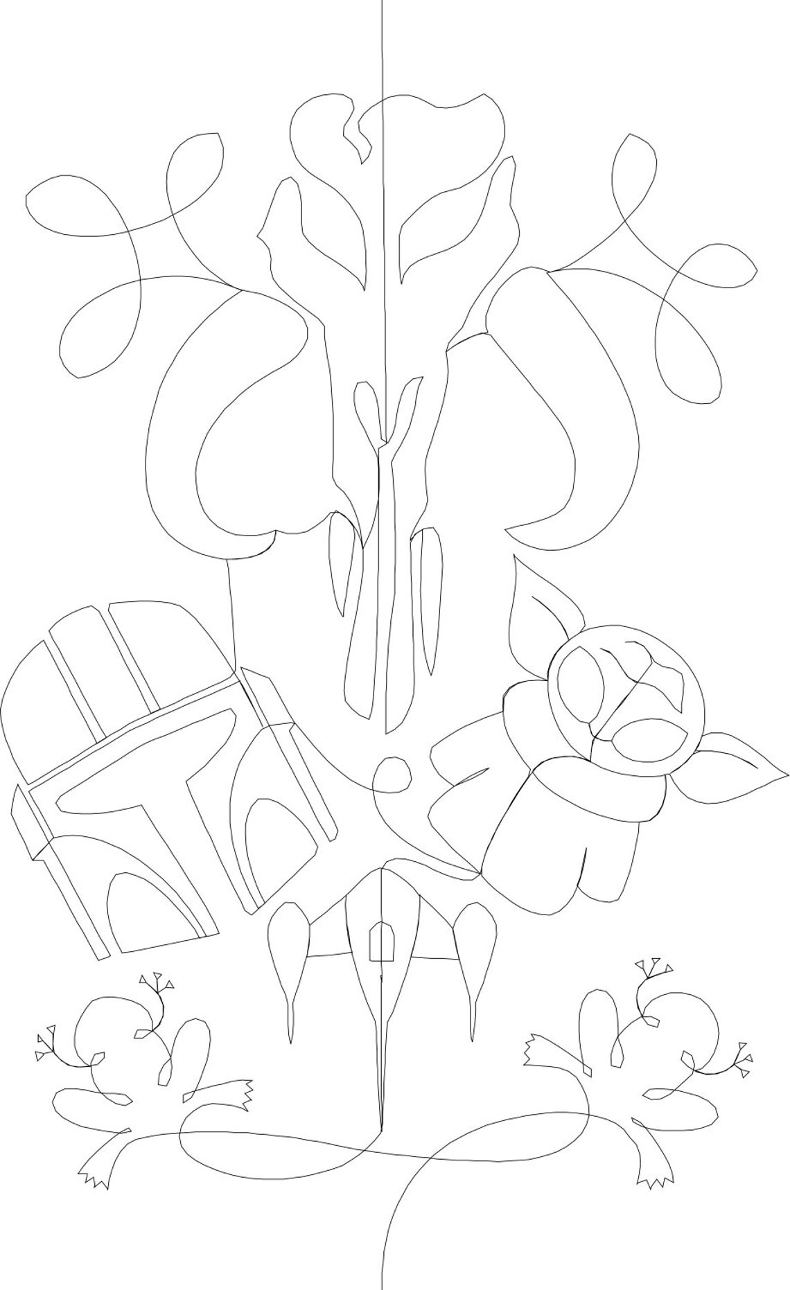 Star Wars Mandalorian Quilting Block - Etsy