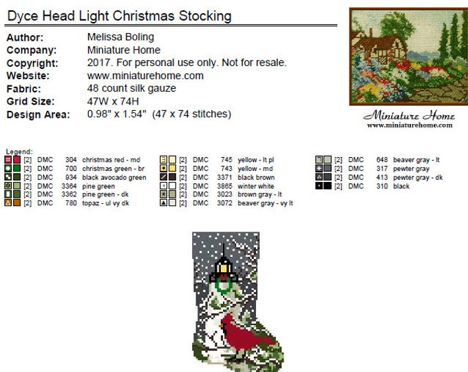 Petitpoint Christmas Stocking Chart Scotties in Snow - Etsy