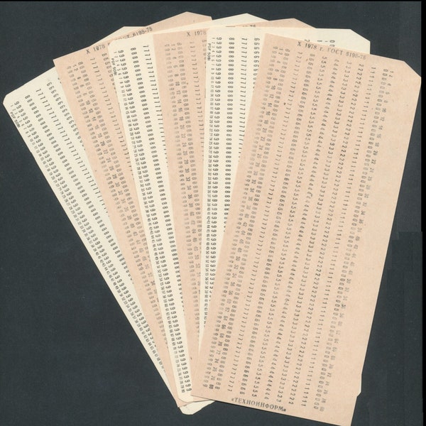 Punch Cards - Etsy
