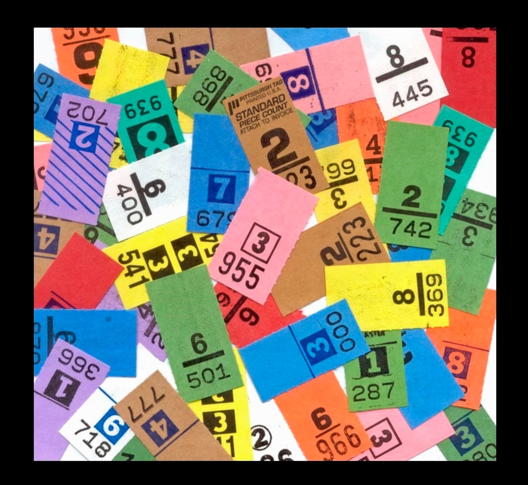 100 Vintage Dry Cleaning Tickets / Collage, Arts and Crafts, Handmade ...