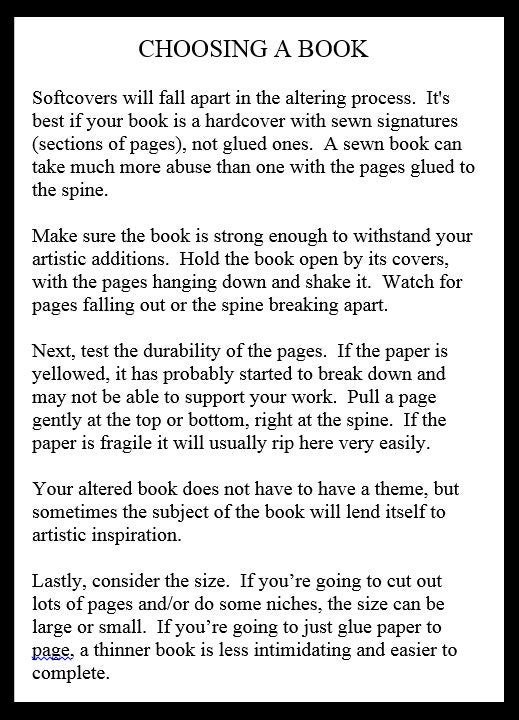 How to Alter A Book / Altered Book Instructions / Hints, Tips and ...