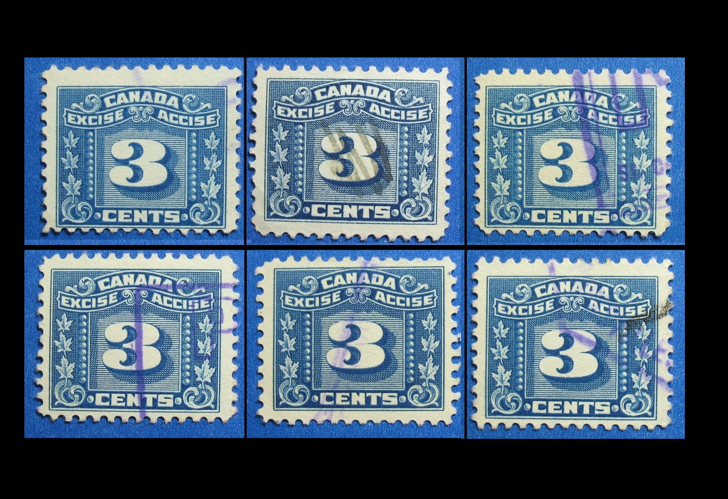 Vintage 1934 Excise Stamps / Canadian Tax Stamp / Collage, Decoupage ...