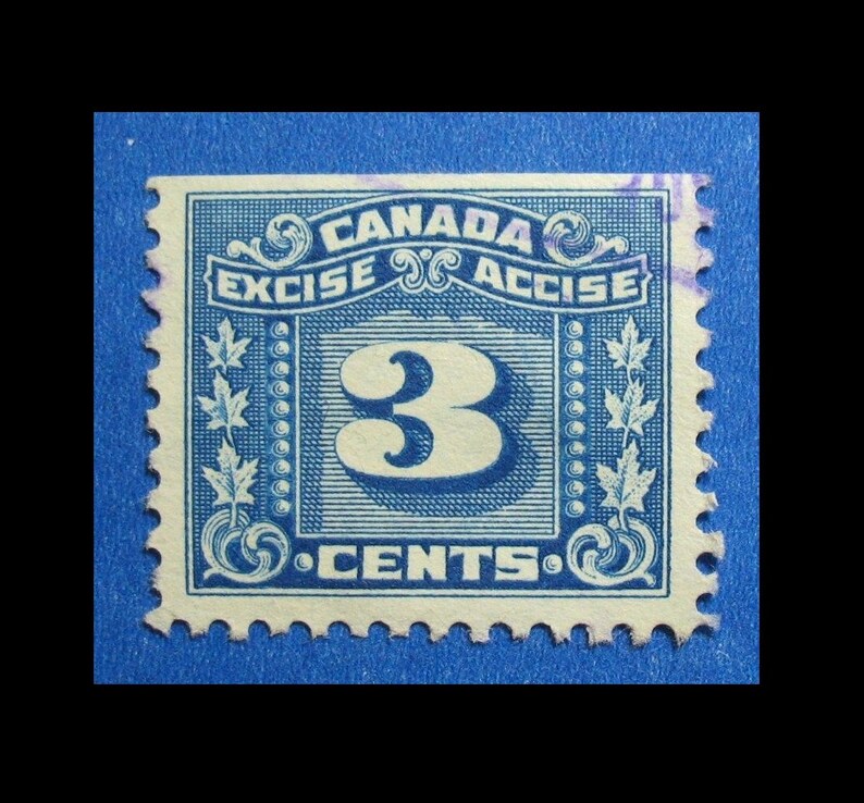 Vintage 1934 Excise Stamps / Canadian Tax Stamp / Collage | Etsy Canada