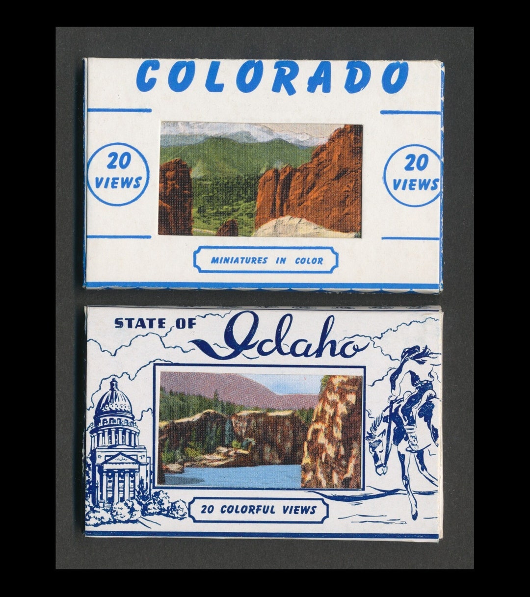 Tiny Vintage Postcard Sets / 20 Scenic Pictures of Idaho or - Etsy