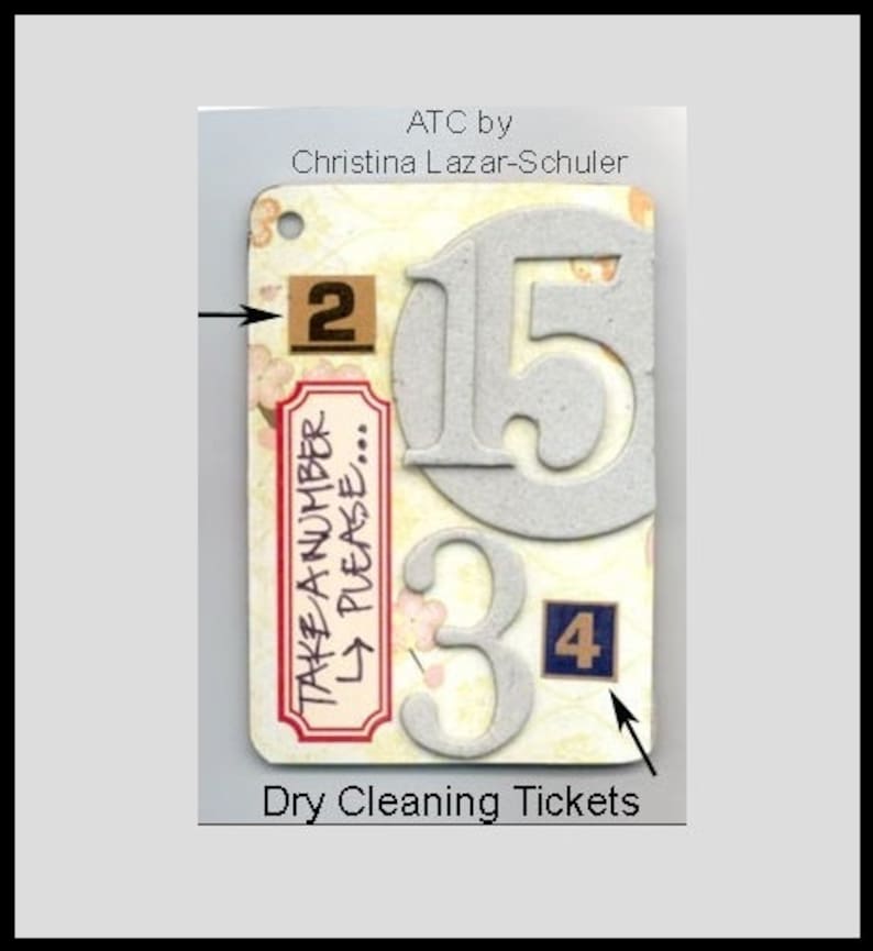100 Vintage Dry Cleaning Tickets / Collage, Arts and Crafts, Handmade ...
