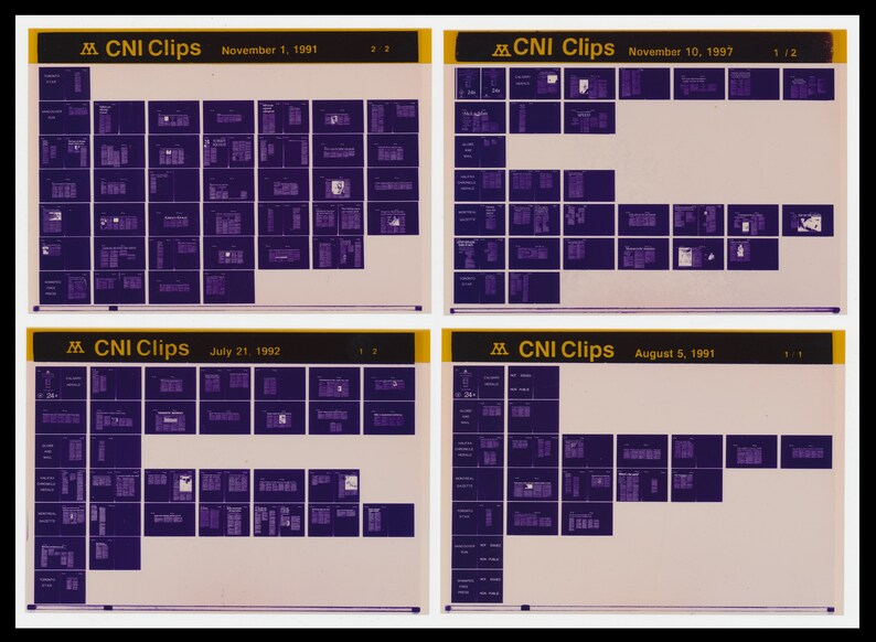 Vintage Microfiche / 3 Different Types, Black and Blue / Junk Journal ...