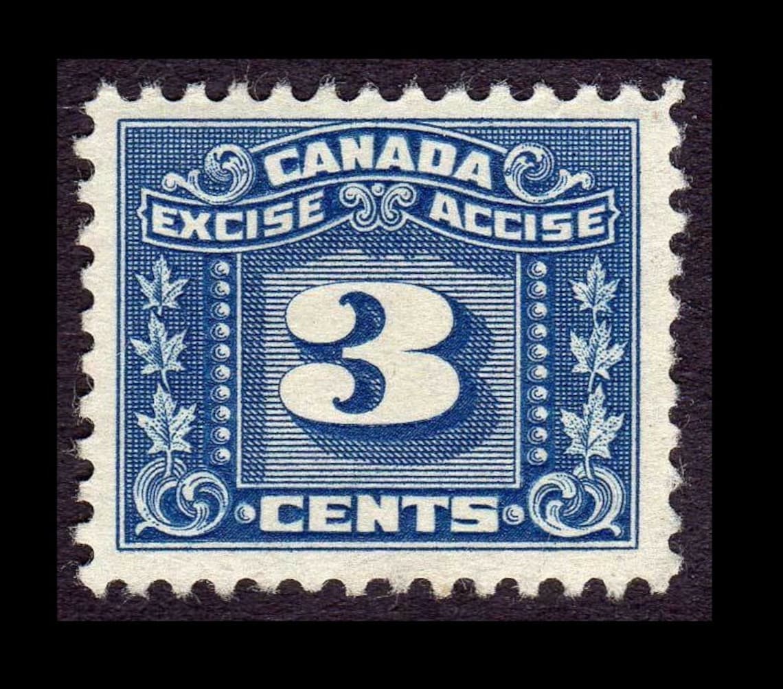 Vintage 1934 Excise Stamps / Canadian Tax Stamp / Collage | Etsy Canada