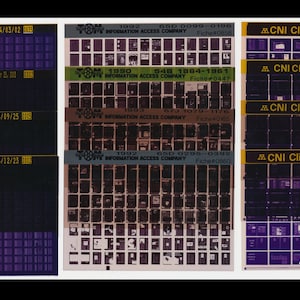 Vintage Microfiche / 3 Different Types, Black and Blue / Junk Journal ...
