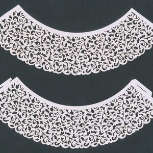White Paper Lace Strips / Intricate Design / Vintage Collage Material ...