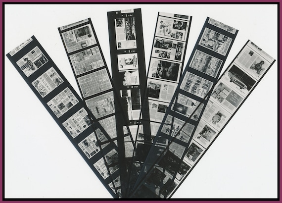 Black Microfilm of Tiny Vintage Newspapers / 1948 1963 / - Etsy